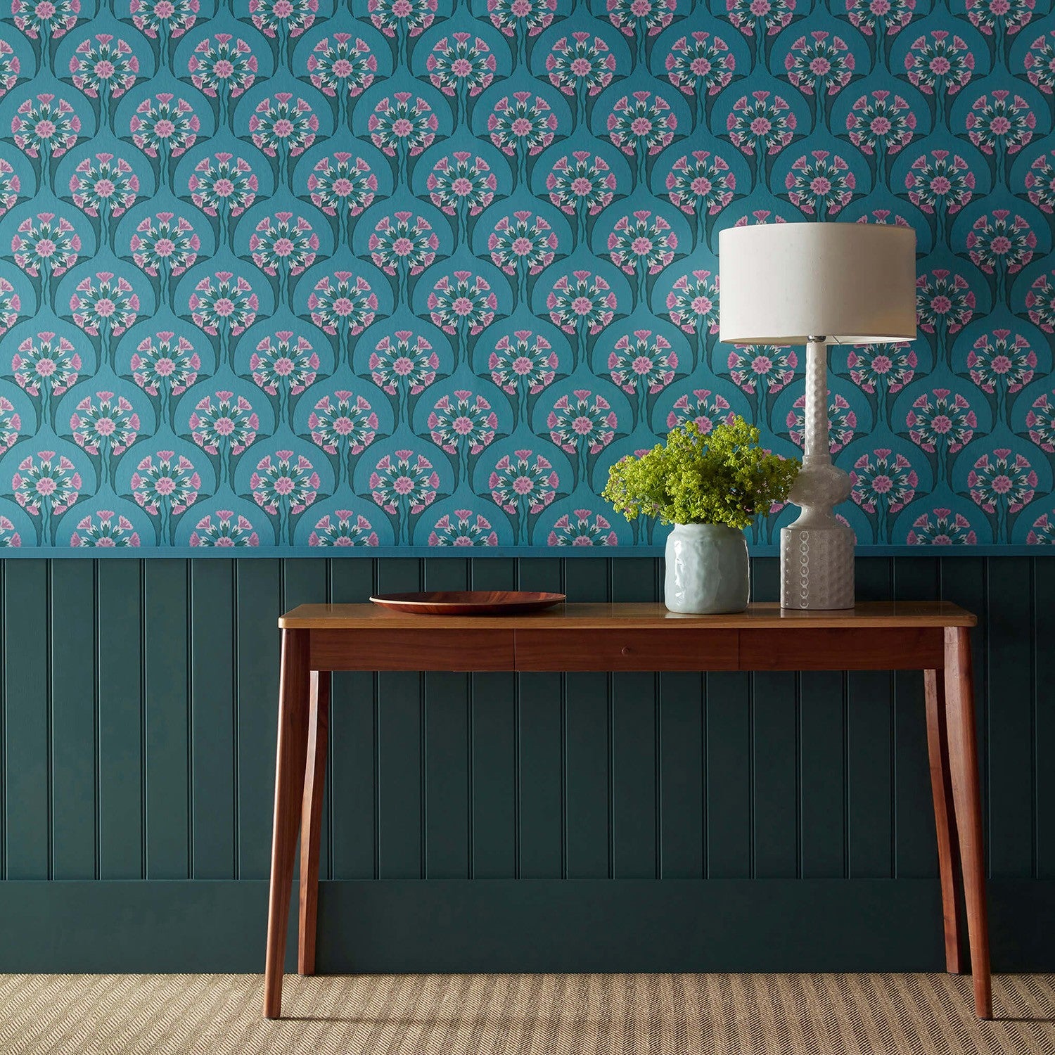 Blå tapet || Tapet til en harmonisk indretning || Tapetforum