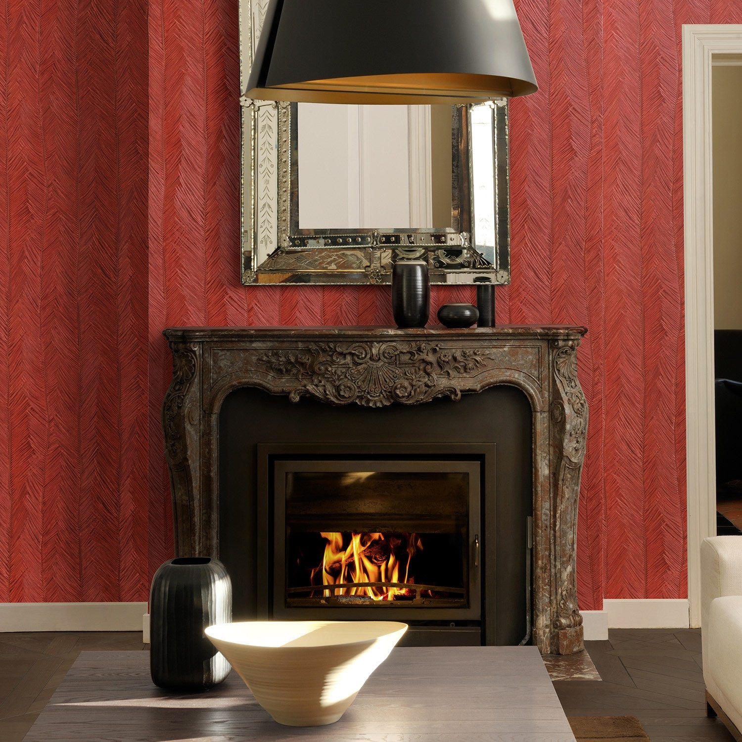 Rød tapet || Tapet der emmer af passion || Tapetforum