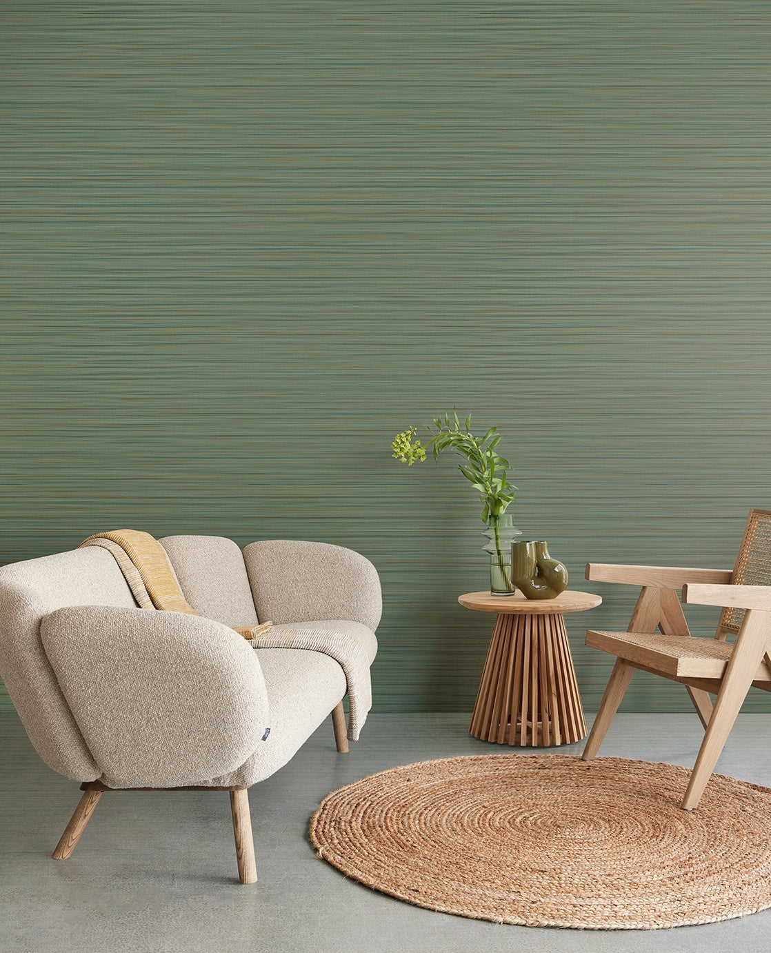 Vinyl Weave - Bottle Green > Køb Eijffinger tapeter >