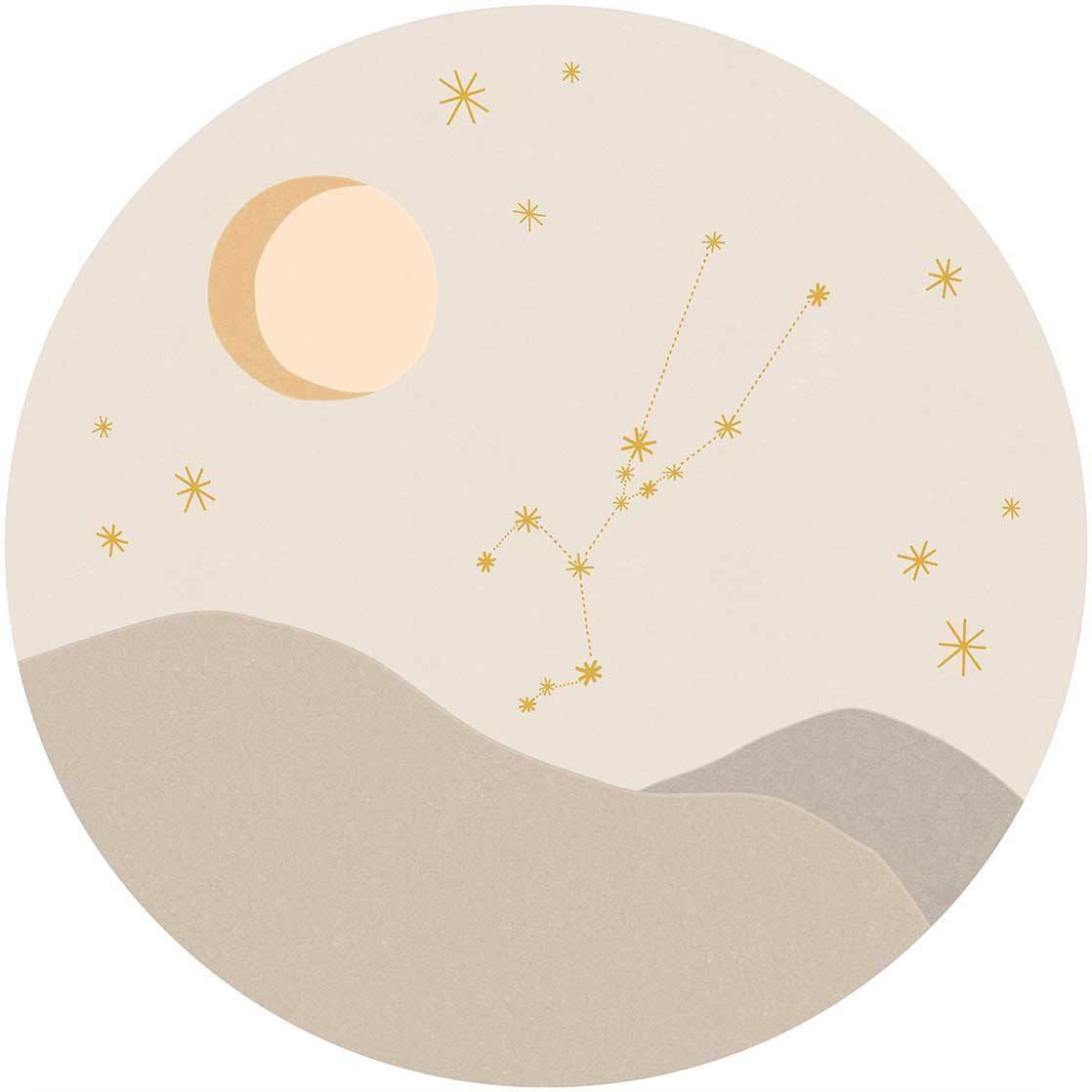 Zodiac Taurus - Beige > Køb Eijffinger tapeter >